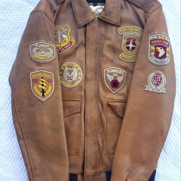 Infinity | Jackets & Coats | Infinity Mens Brown World War 2 Bomber ...